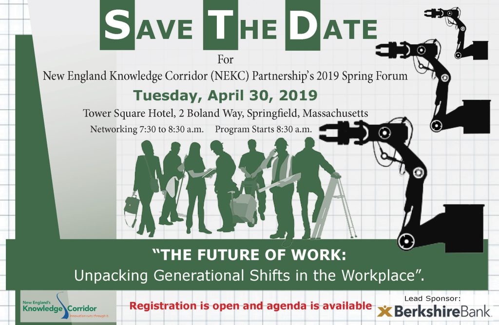 NEKC Spring Forum April 30, 2019 – New England's Knowledge Corridor